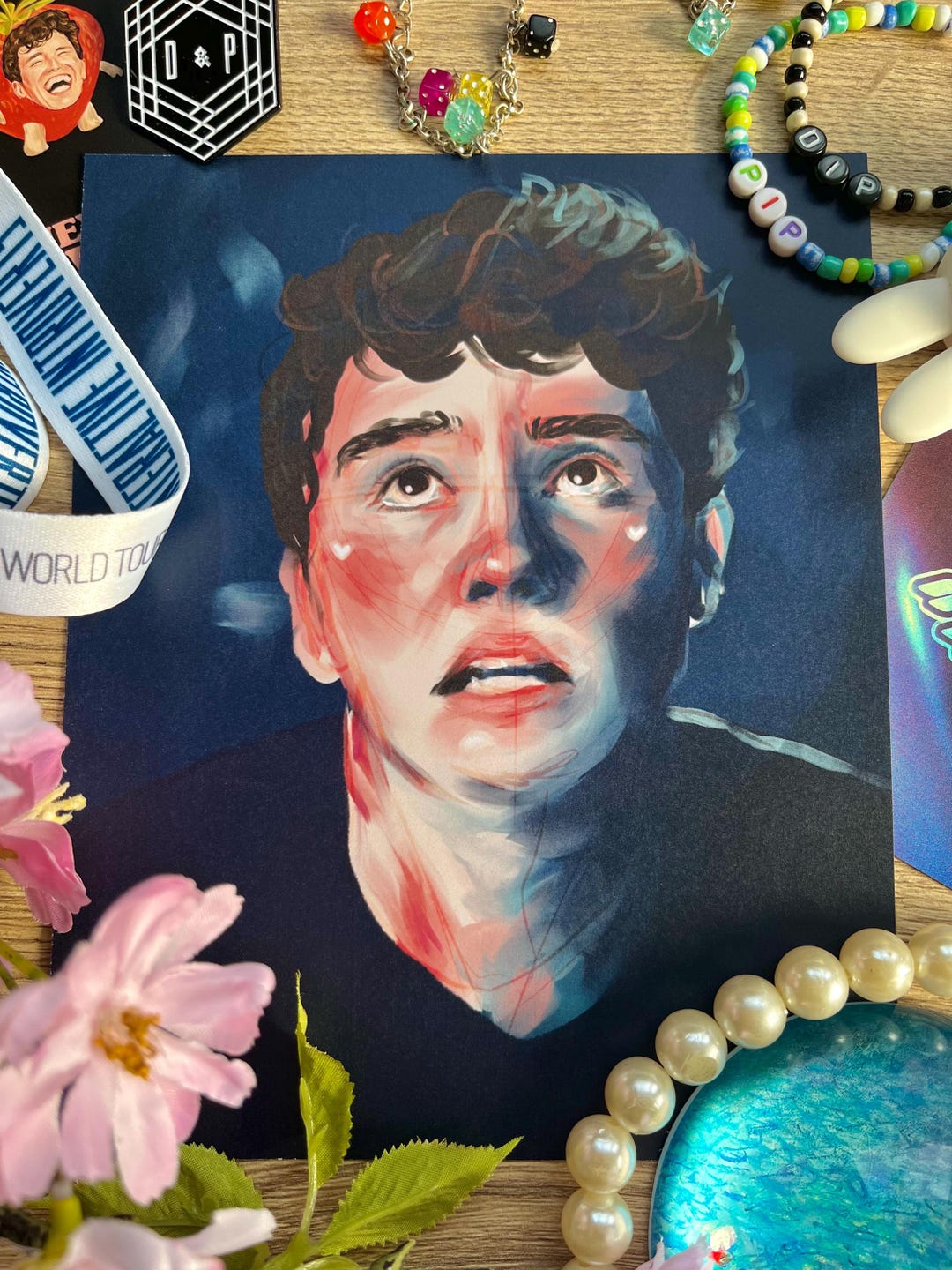 Dan Howell Phanart Print A5 - Cute Dan Howell We’re All Doomed Digital ...