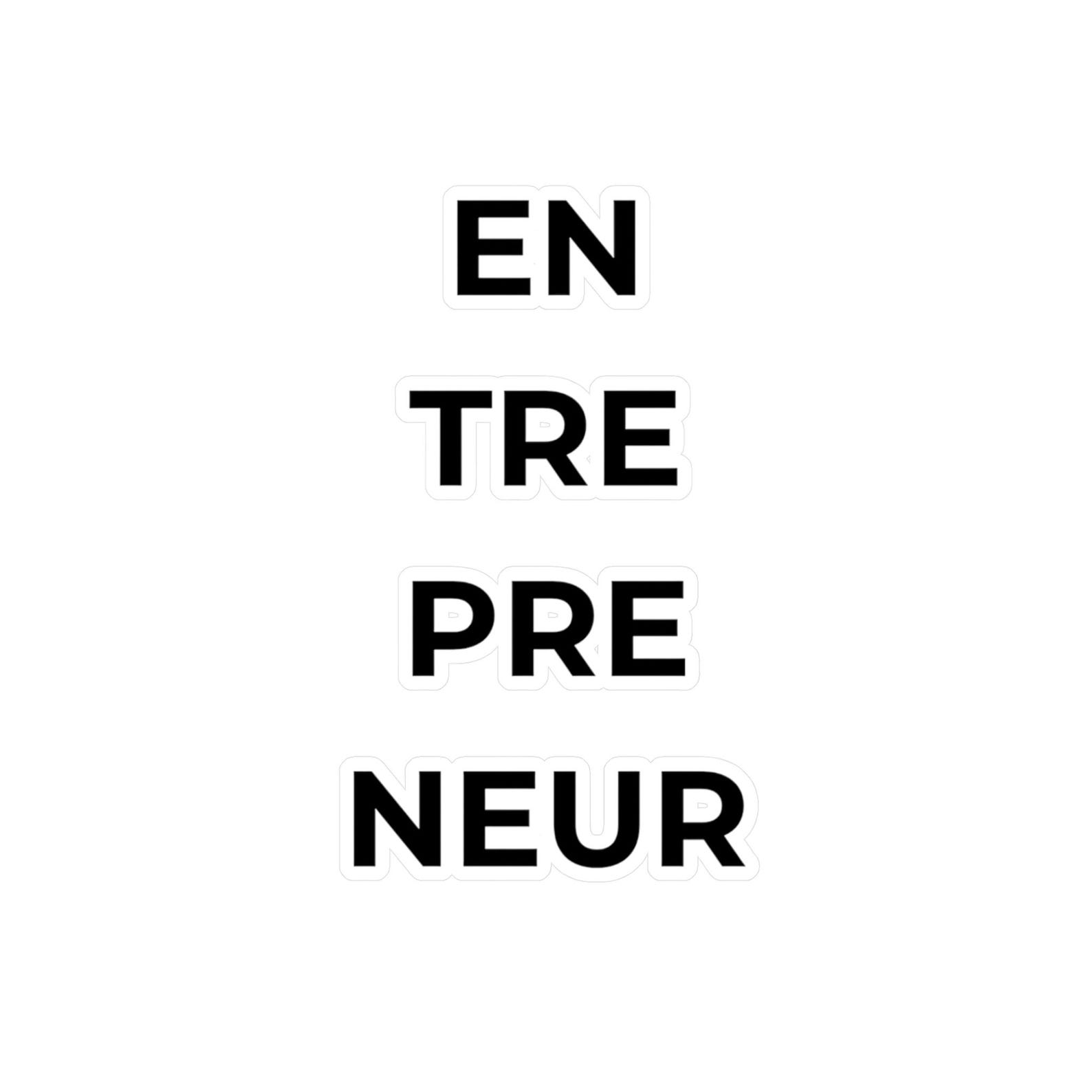 Entrepreneur Sticker, Laptop Decal, Motivational, Inspirational Saying ...