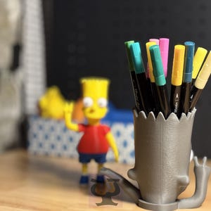 Simpsons-themed Pen Holder Iconic Collectible & Customizable DIY Gift ...