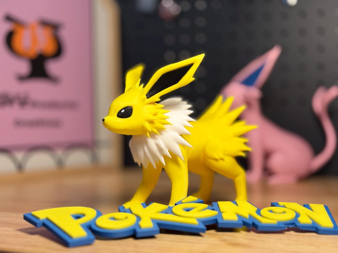 Jolteon, Eevee Evolution, Pokémon 3D Printed Figure, Electric-type ...