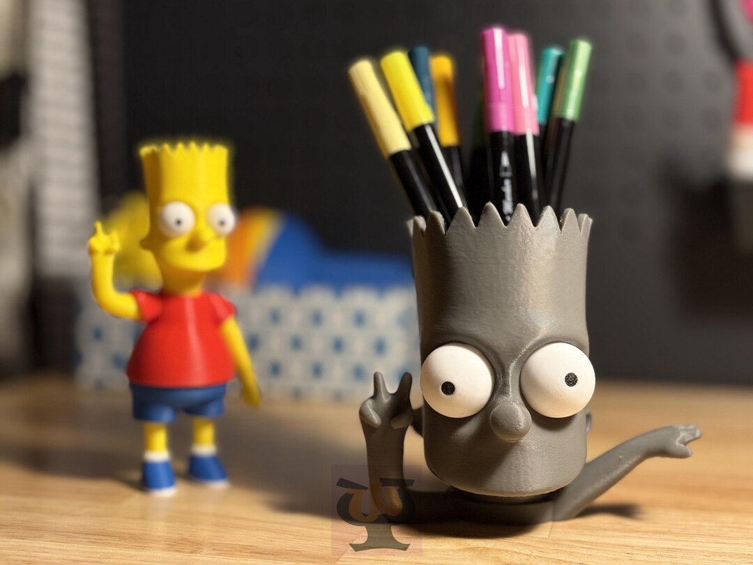 Simpsons-themed Pen Holder Iconic Collectible & Customizable DIY Gift ...
