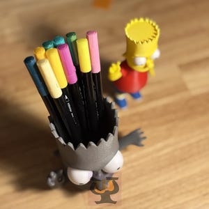 Simpsons-themed Pen Holder Iconic Collectible & Customizable DIY Gift ...