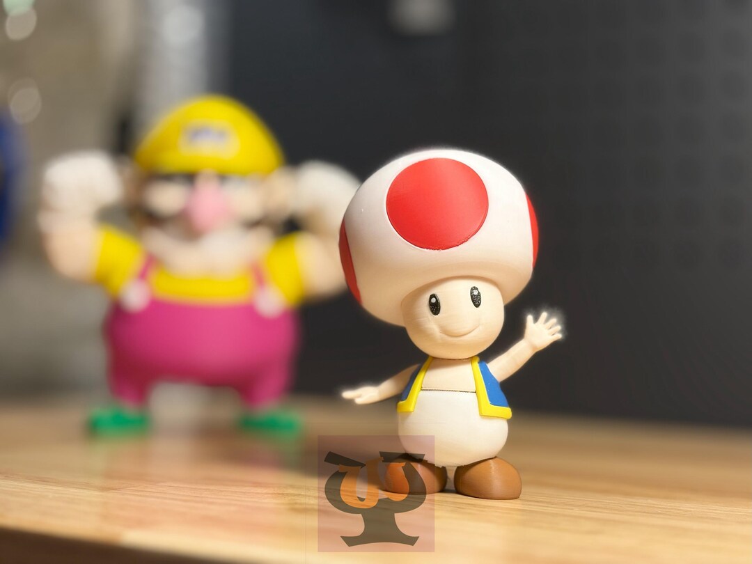Toad Figure Iconic Super Mario Collectible Customizable DIY Gift ...