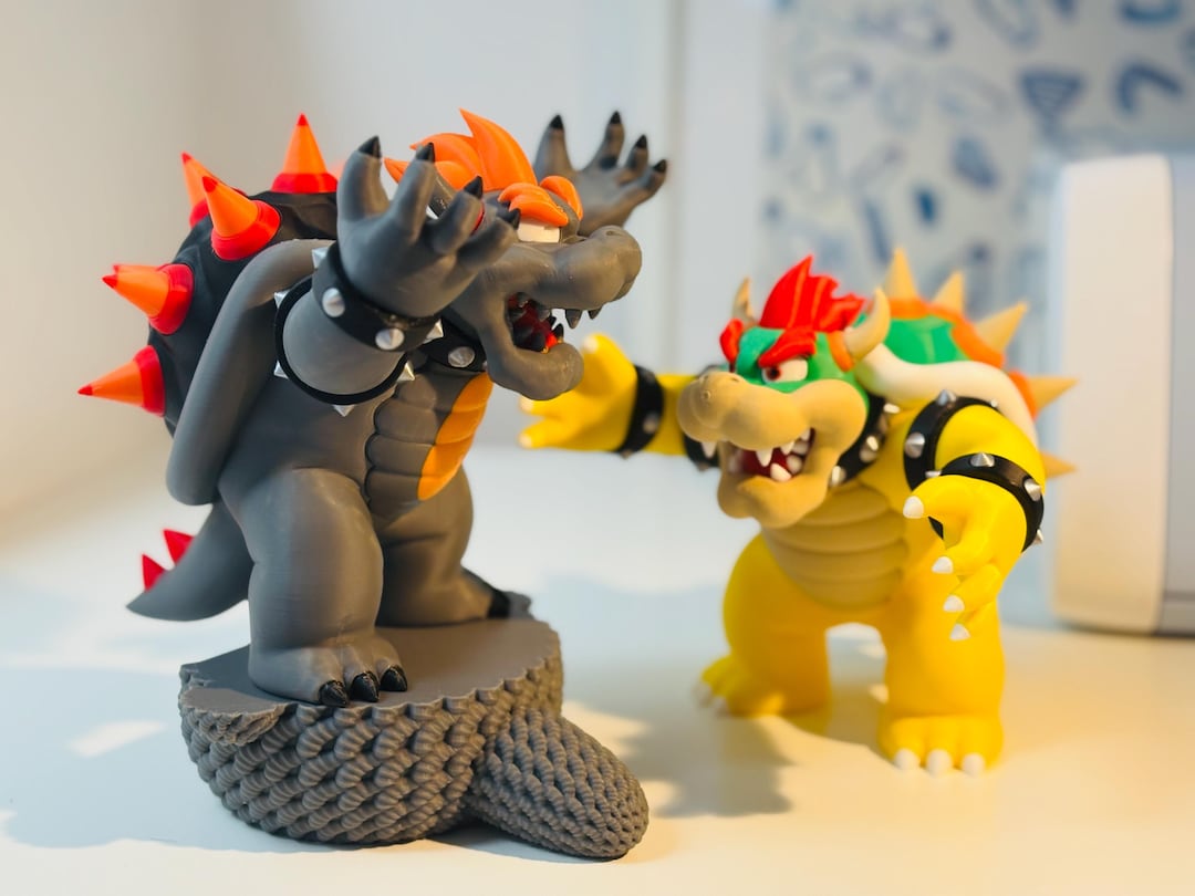 Bowser Figure – 3D Print Super Mario Fury Dark Villain | Mario Kart Big ...