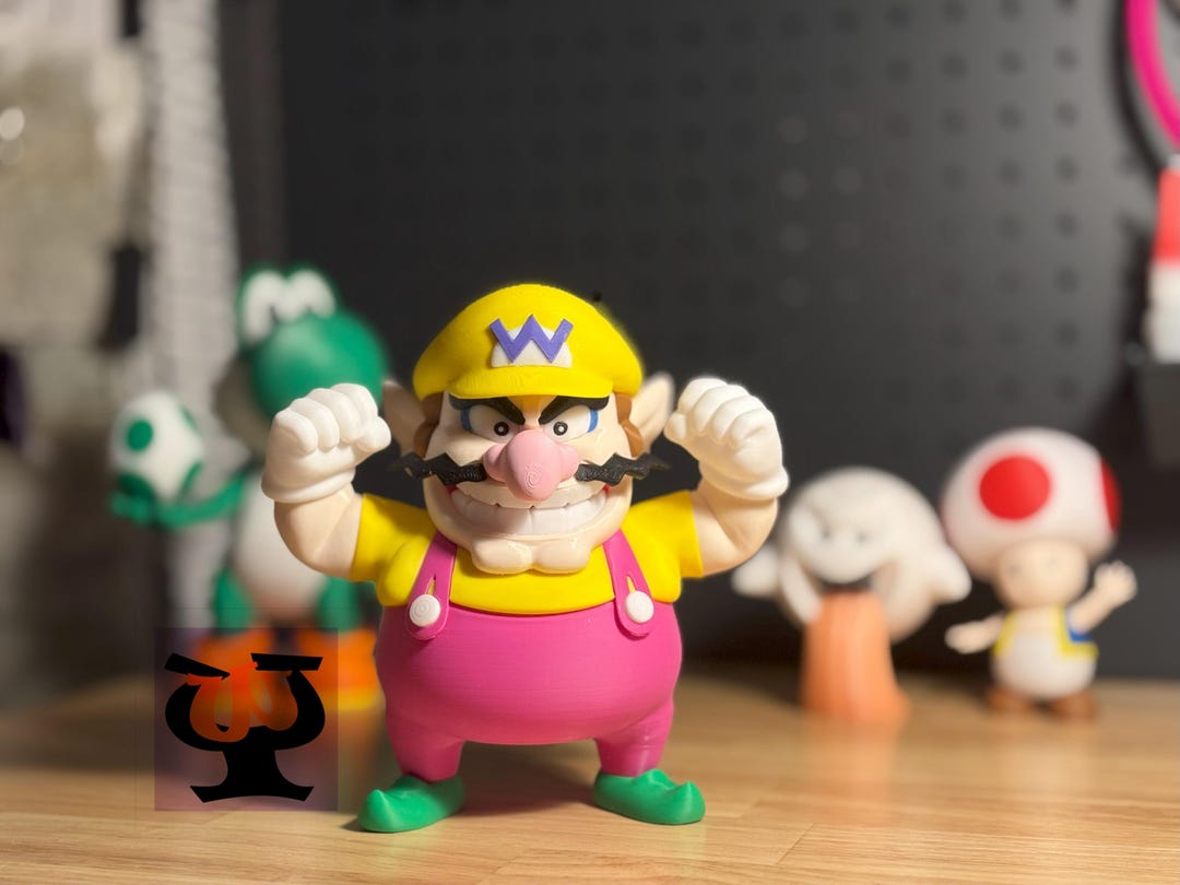 3D Printed Wario Figure Super Mario Custom Collectible-customizable DIY ...