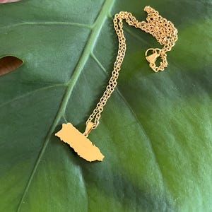 Puerto Rico Map Necklace, Puerto Rico Jewelry Gift Ideas, Gift Ideas ...