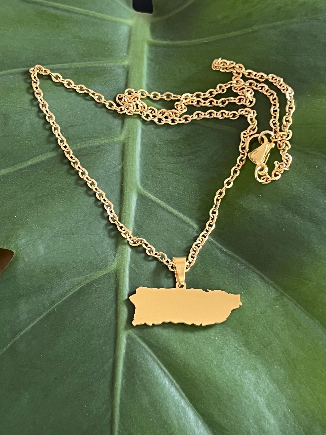 Puerto Rico Map Necklace, Puerto Rico Jewelry Gift Ideas, Gift Ideas ...