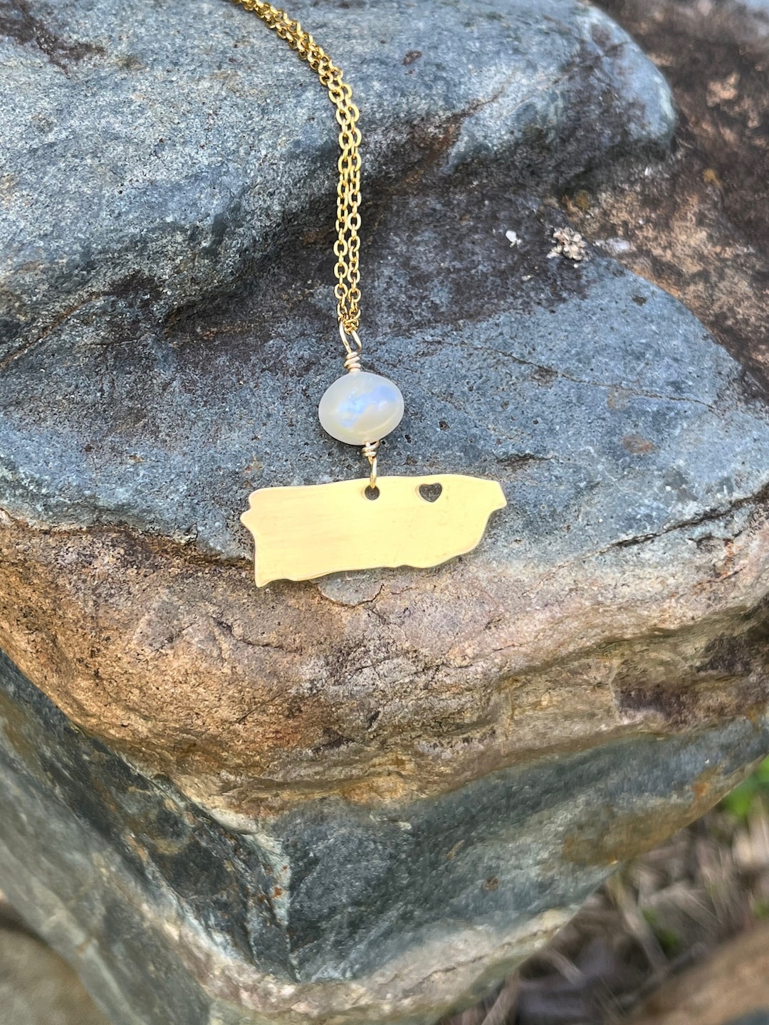 Puerto Rico Map Necklace, Puerto Rico Necklace With Pearls, Puerto Rico ...