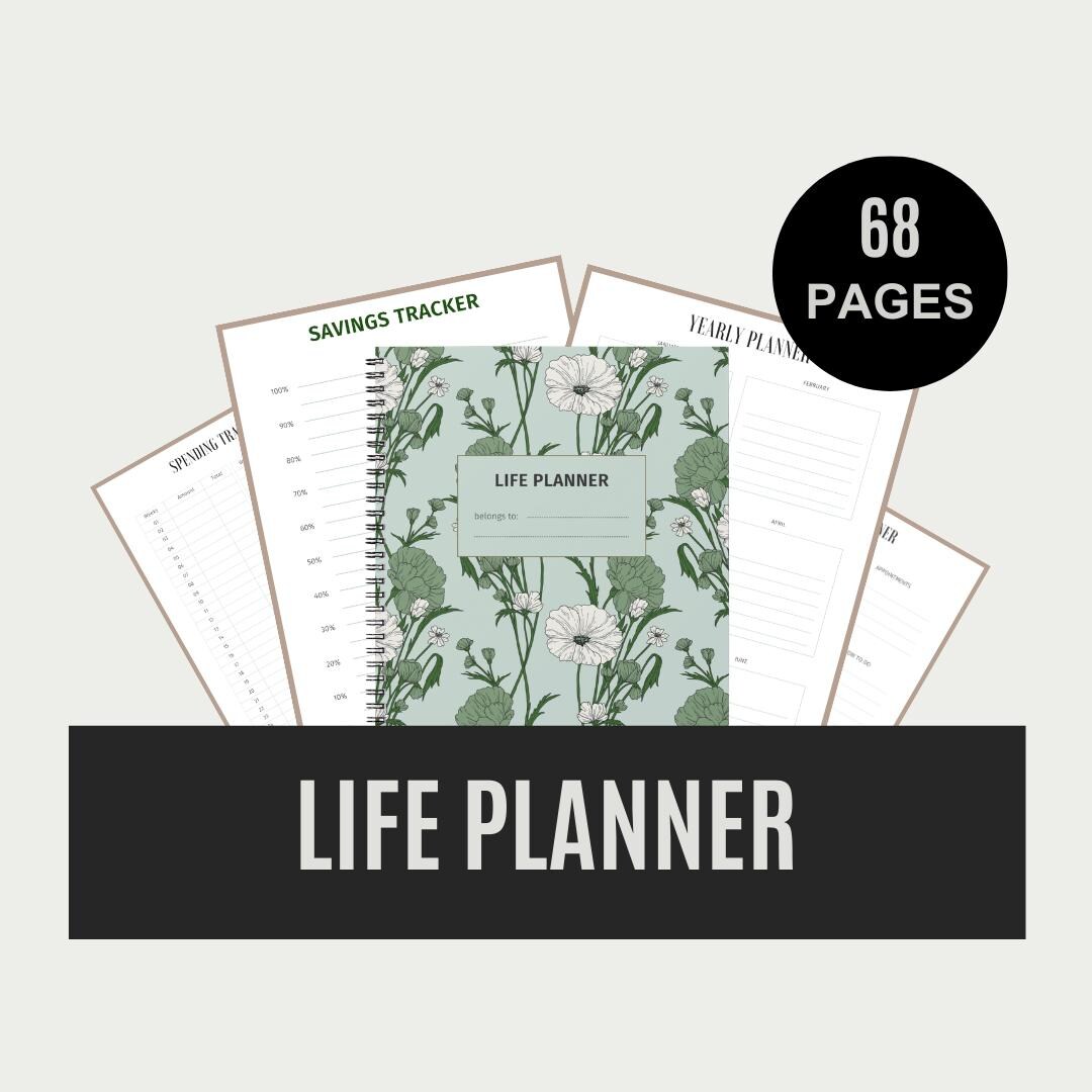 Life Planner: Goal Setting, Schedule, Habit Tracker - Etsy