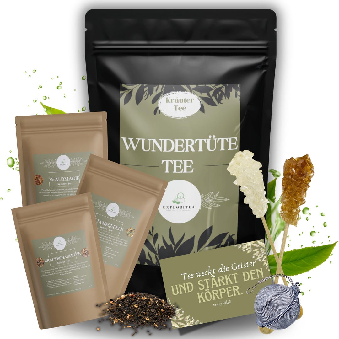 Tea Tasting Set Herbal Tea Tea Gift Set With 3 Herbal Teas From All ...