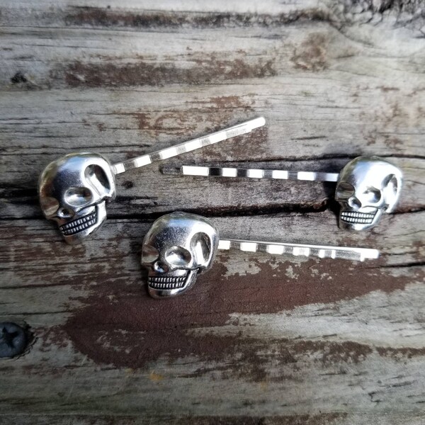 Skull Hair Clips - Etsy