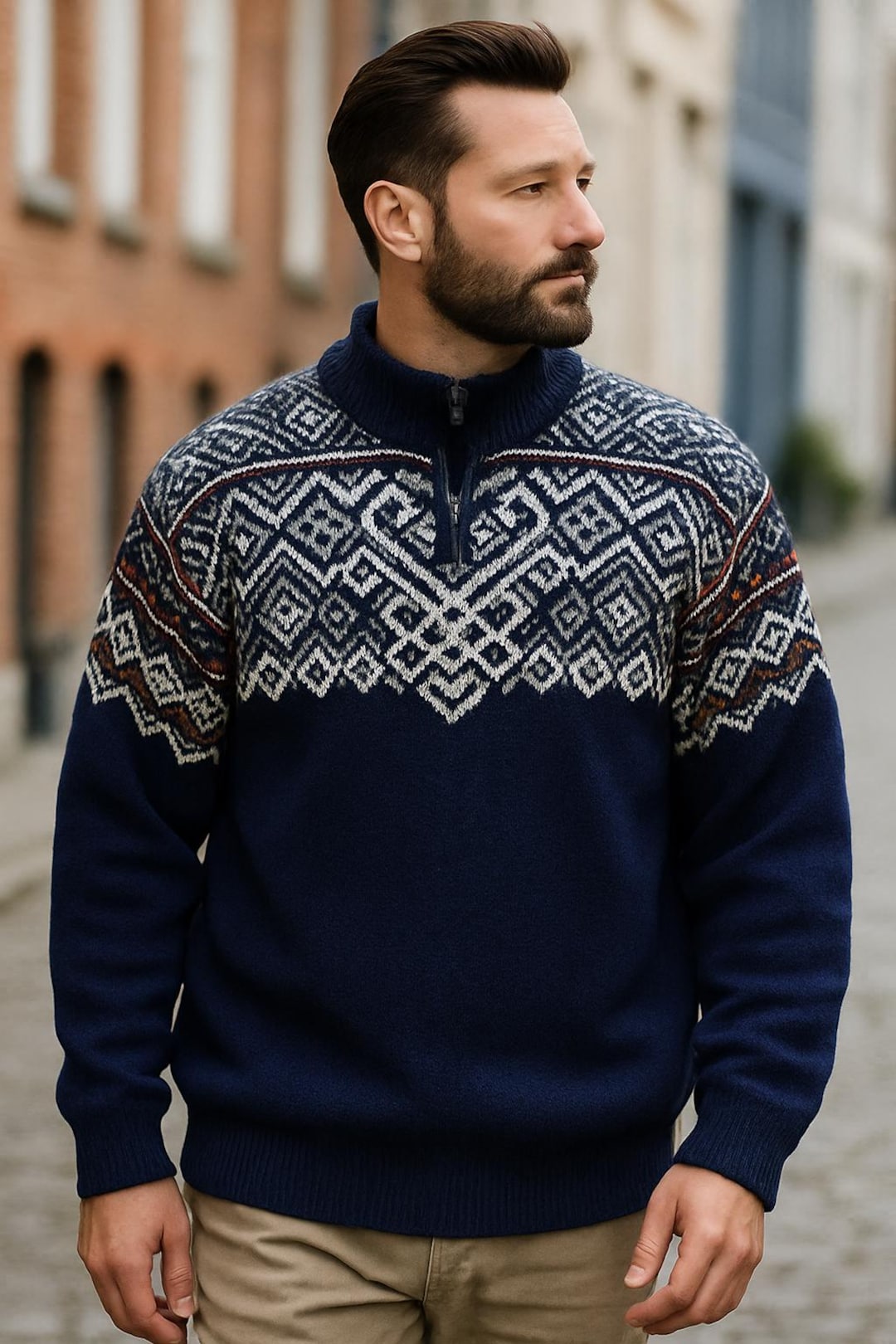 1990s Dale of Norway Wool Sweater – Men's XXL– Norwegian Knit Pullover ...