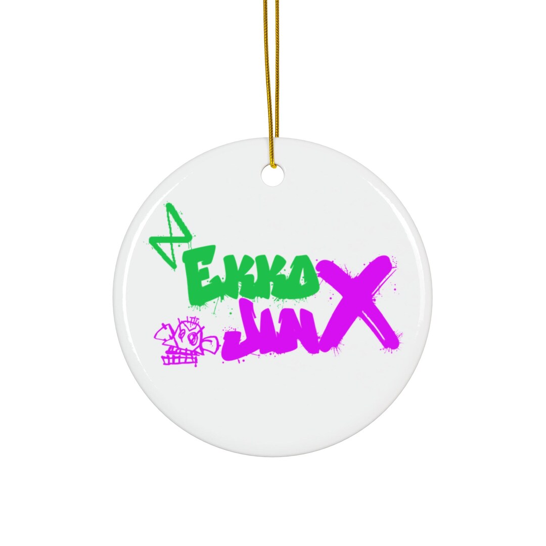 Jinx X Ekko Graffiti Ceramic Ornaments, League of Legends, Arcane ...