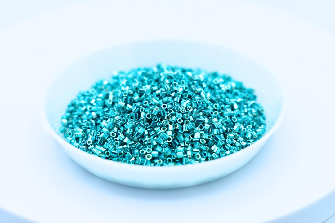 Galvanized Teal Green Delica Hex Cut Size 14 Seed Beads - Etsy