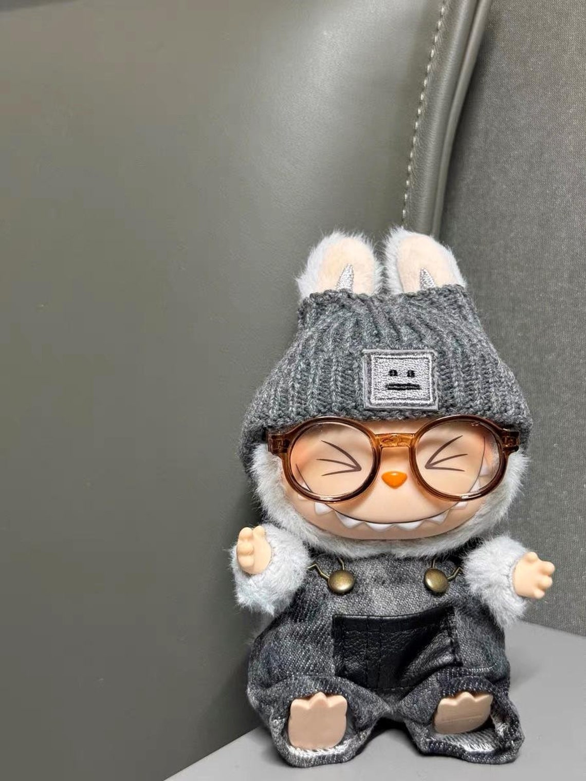 Labubu Clothes Cool Grey Suit - Etsy