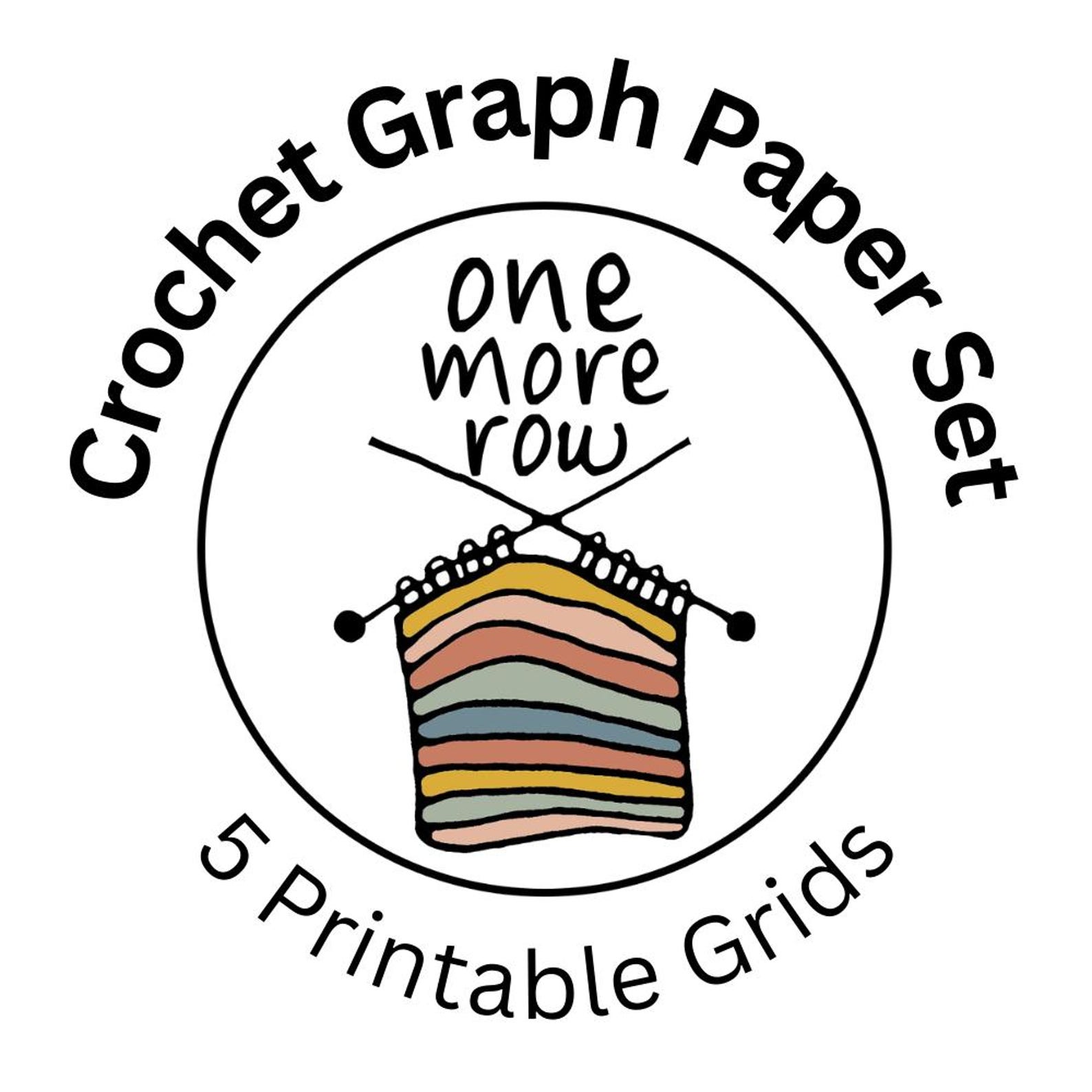 Crochet Graph Paper Printable Set | 5 Grid Styles | Crochet Chart ...