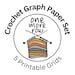 Crochet Graph Paper Printable Set | 5 Grid Styles | Crochet Chart ...
