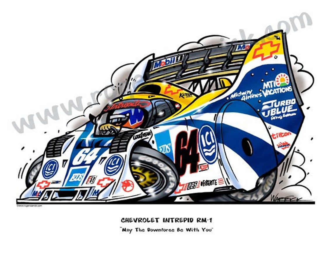 Chevy Intrepid GTP Car-toon - Etsy