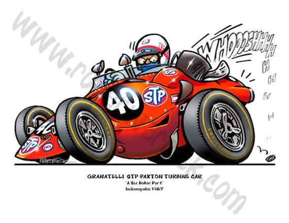 STP whooshmobile Car-icature | Etsy