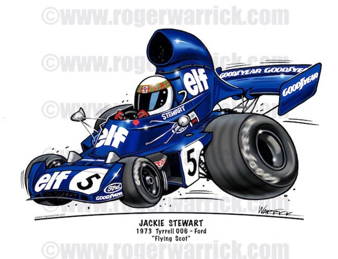 Tyrrell 006 Car-toon - Etsy