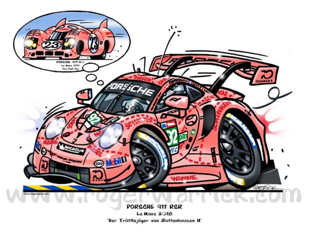 Pink Pig 2.0 Car-toon - Etsy
