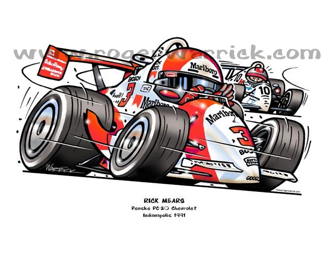 Rick Mears - 1991 Indy Pass - Etsy