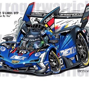 Cadillac Lmdh GTP Car-toons - Etsy