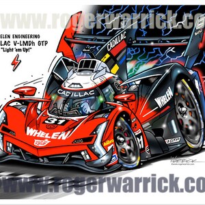 Cadillac Lmdh GTP Car-toon - Etsy
