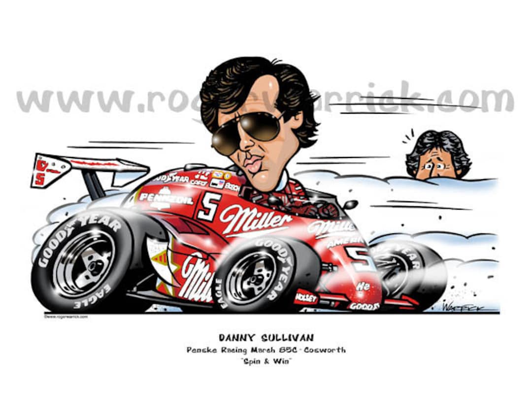 Danny Sullivan "spin & Win" Car-toon - Etsy