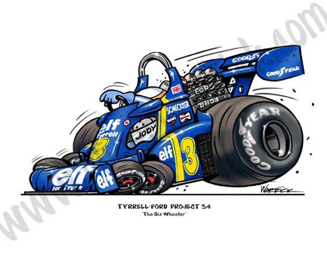 Tyrrell Project 34 "car-icature" - Etsy