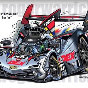 Cadillac Lmdh GTP Car-toons - Etsy