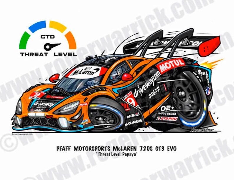 Pfaff-mclaren 720S Evo Car-toon - Etsy