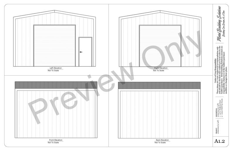 20' X 20' X 12' (2/12P) Weld up Metal Building (bill of Material ...