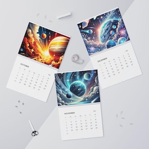 Wall Calendar 2025, Space, Cosmic Wonders, Galaxy, Nebulae - Etsy
