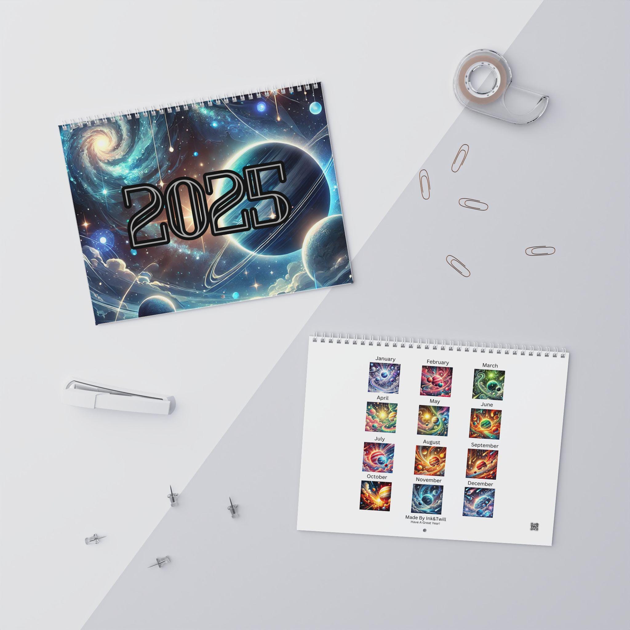 Wall Calendar 2025, Space, Cosmic Wonders, Galaxy, Nebulae - Etsy