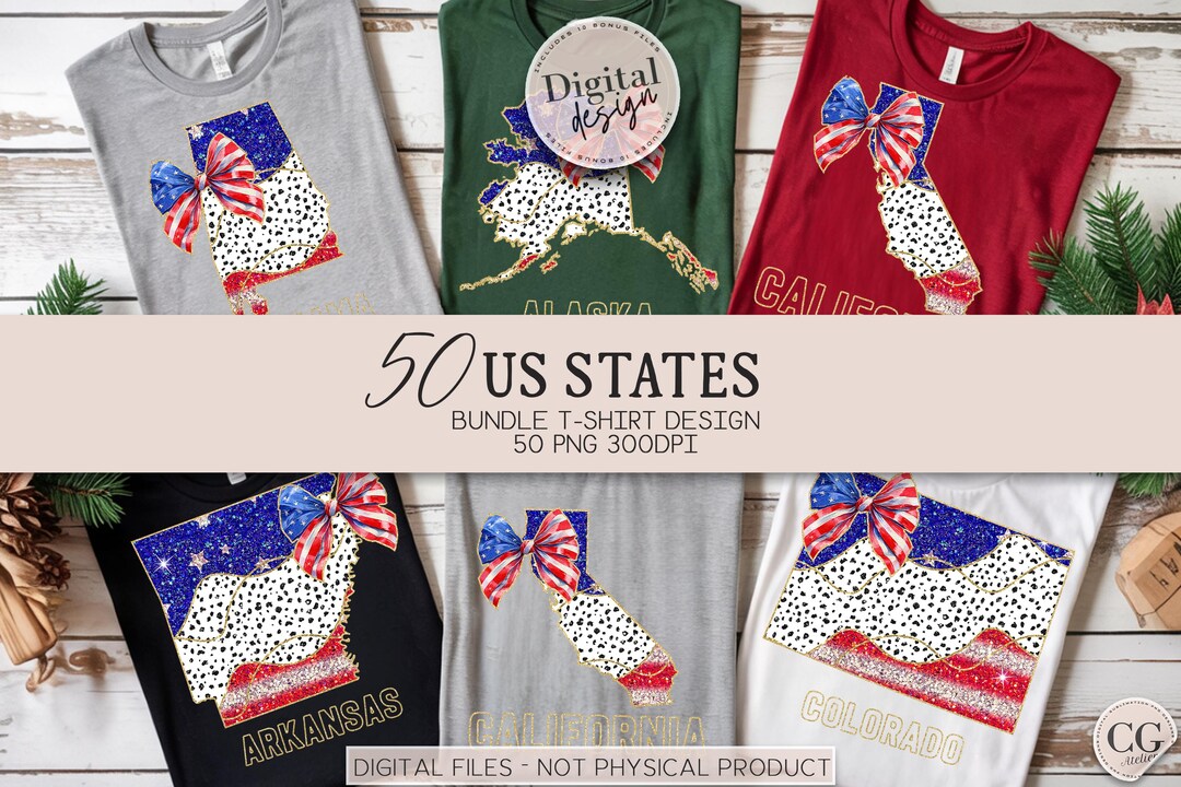 50 States Bundle, Veteran Day PNG, Family PNG Bundle, Patriotic PNG ...