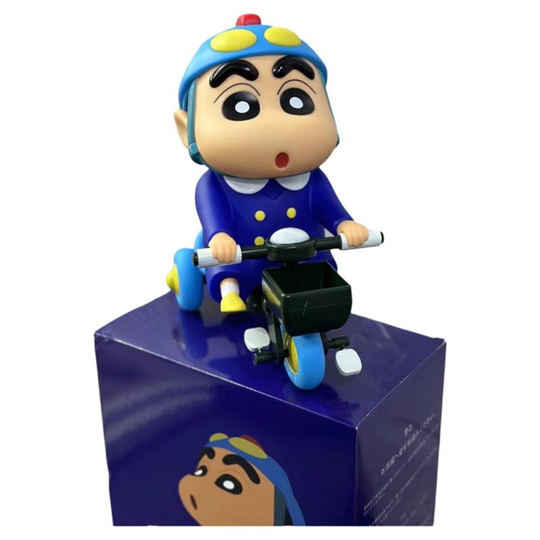Crayon Shin-chan Riding Bicycle 30cm Art Toy Collectible Figurine ...
