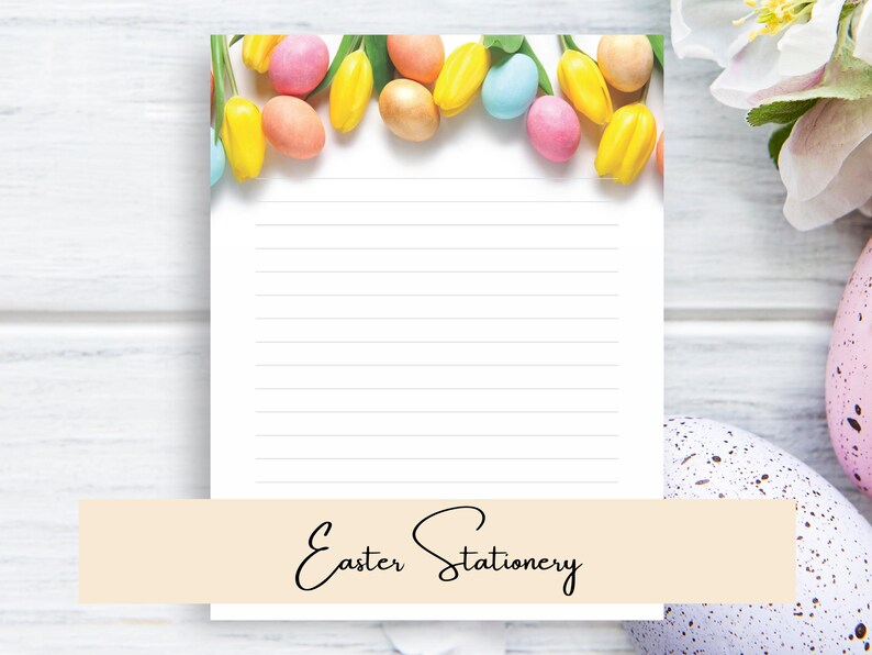 Easter Stationery | Printable Stationery | Easter Printable | Digital ...