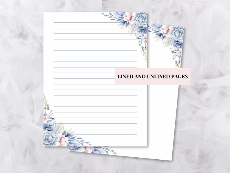 Printable Stationery | Floral Stationery | Writing Paper | Journal ...