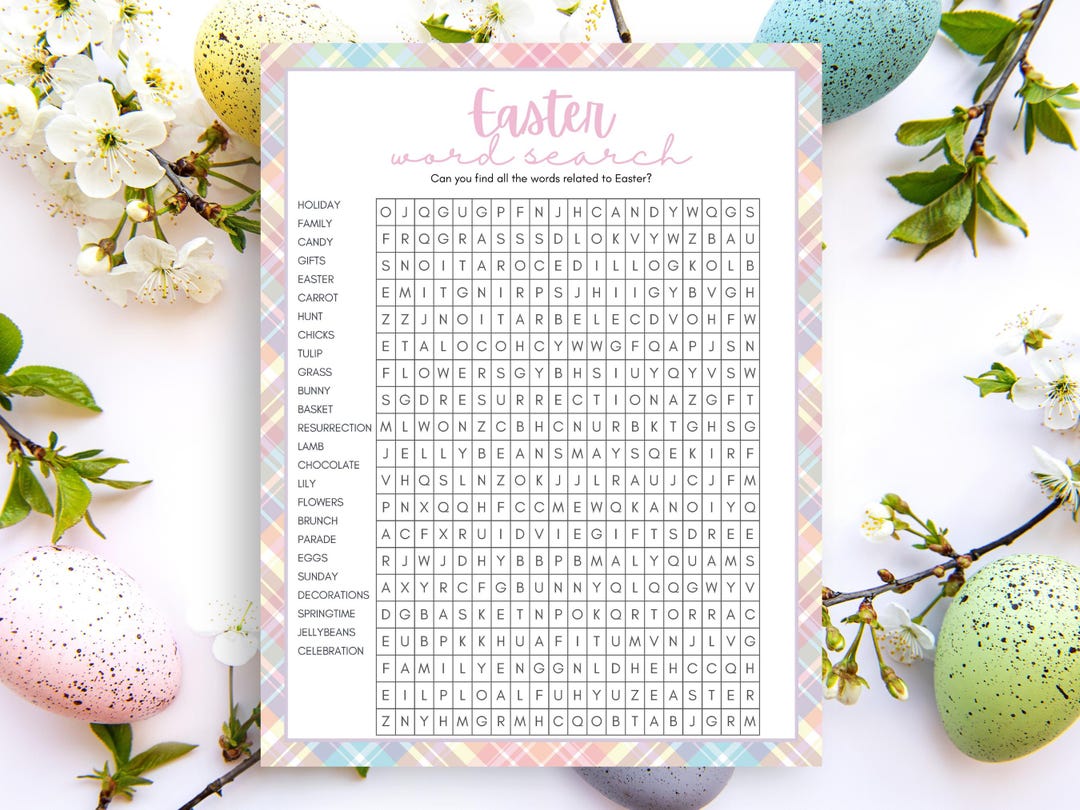 Caça-palavras de Páscoa | Caça-palavras para impressão | Atividade de ...