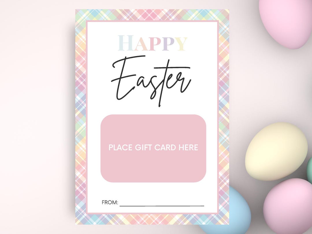Easter Gift Card Holder | Printable Gift Card Holder | Digital Download ...