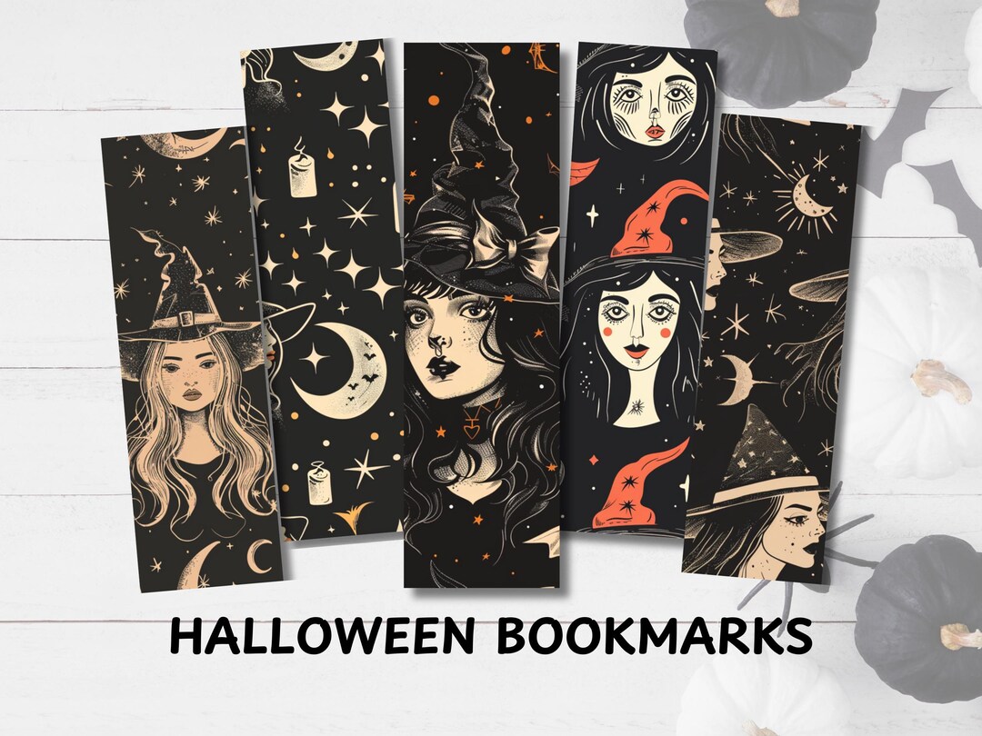 Halloween Printable Bookmarks | Witch Themed Printable | Spooky ...