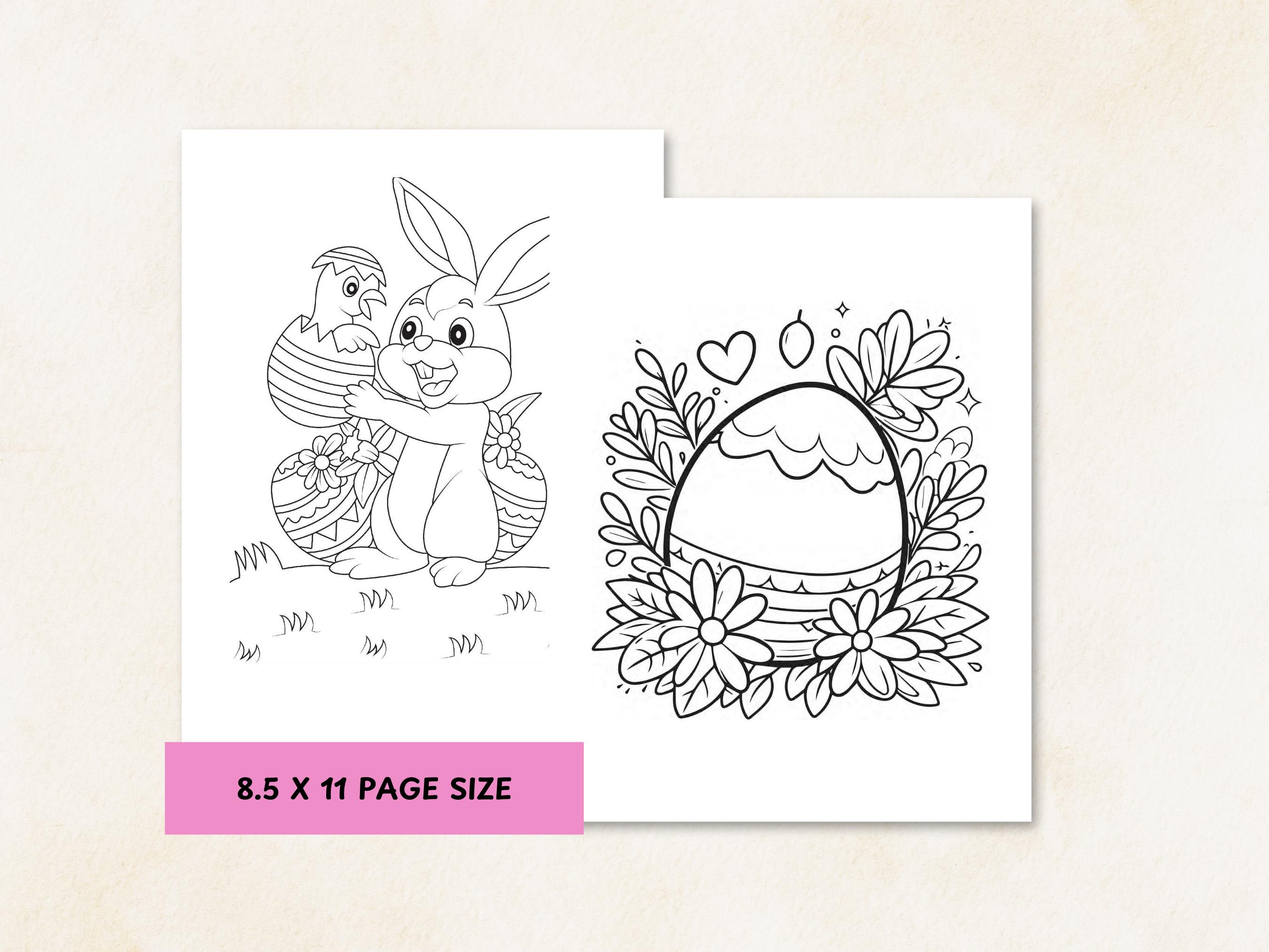 Easter Coloring Pages: 30 Printable Designs for Kids (digital Download ...