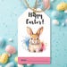 Easter Bunny Gift Tags: Printable Treat Bag Tags (digital Download) - Etsy