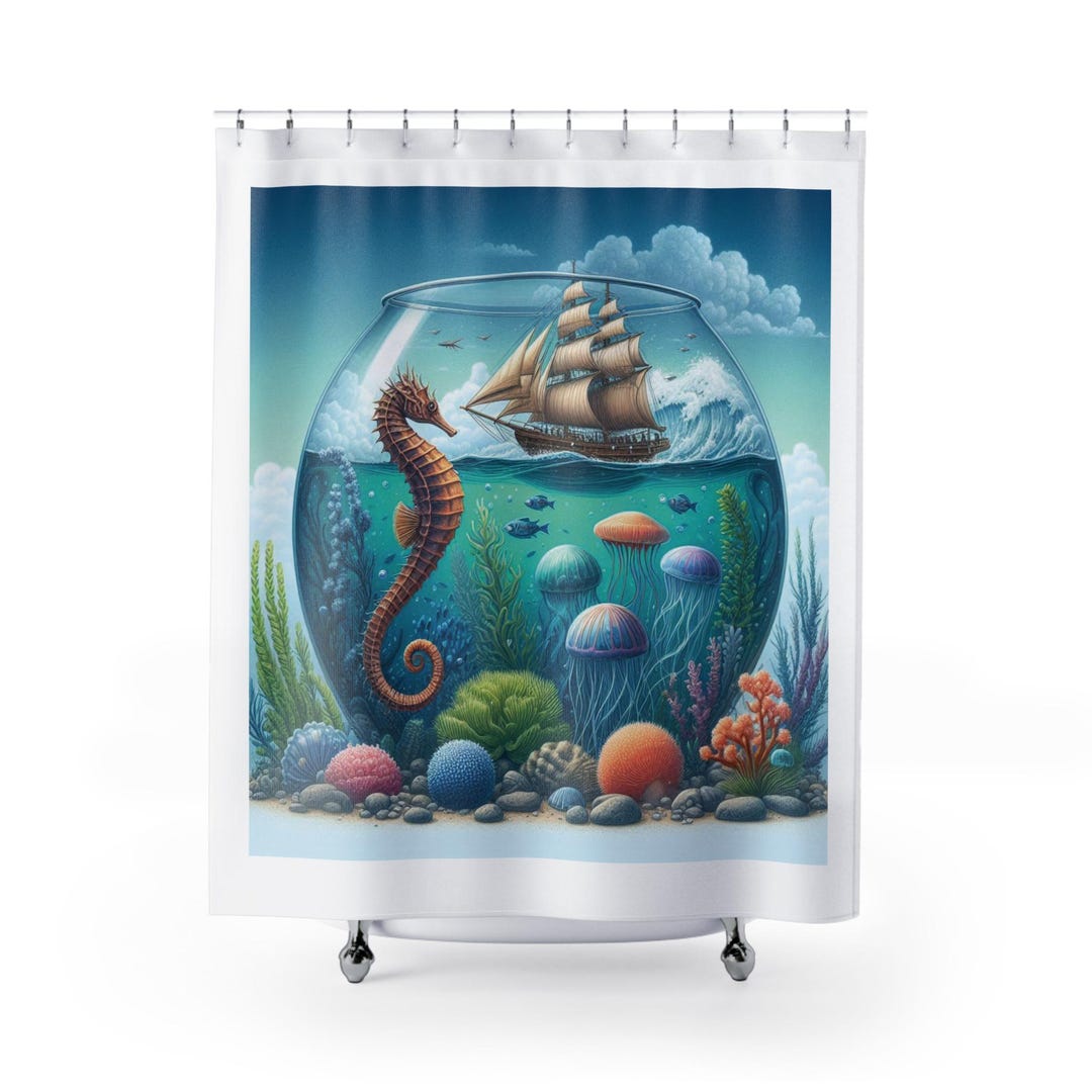 Cursed Petals – Haunted Floral Shower Curtain | Dark Fantasy Botanical ...