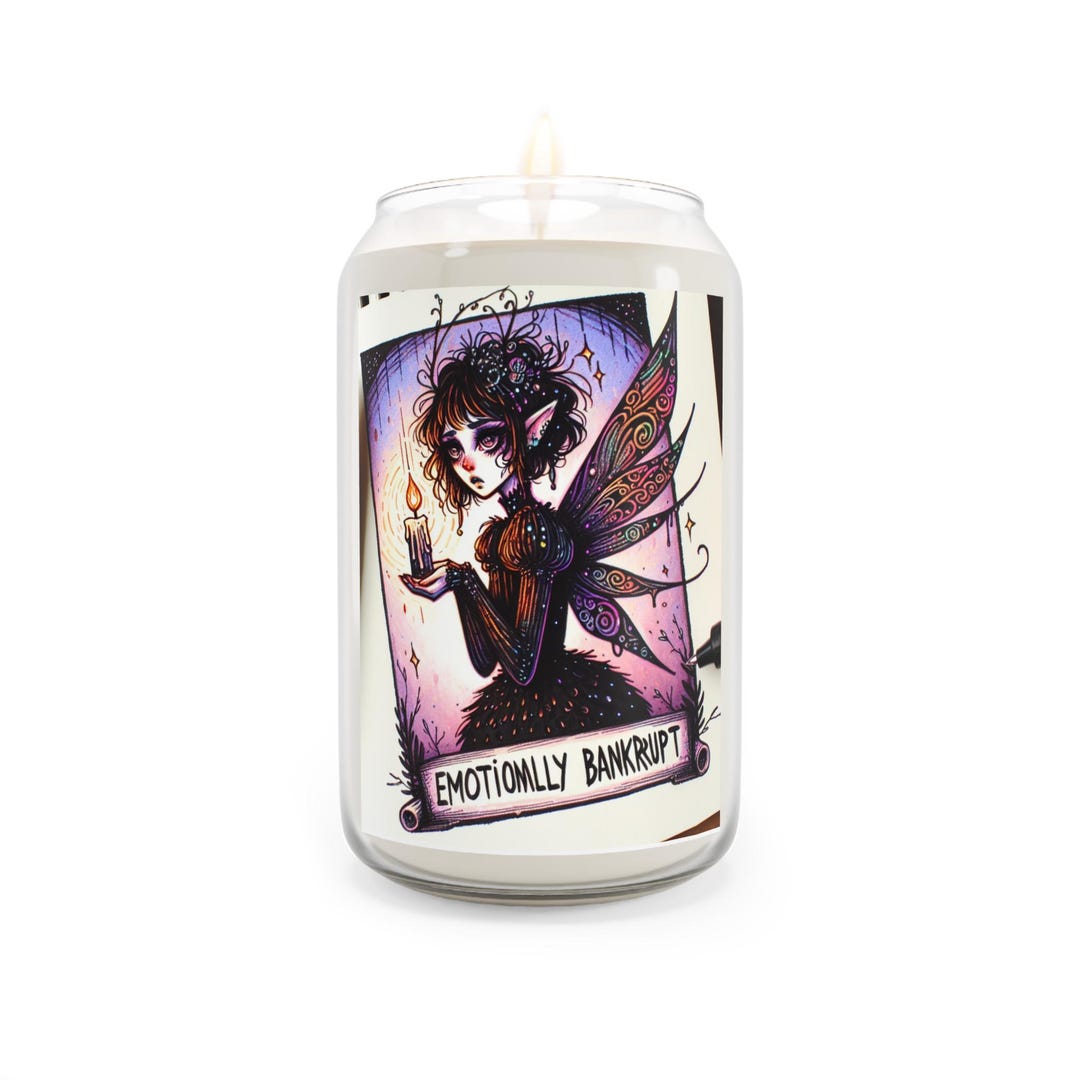 Evoke Fear Soy Candles, Dark Academia Home Decor, Creepy Candles ...