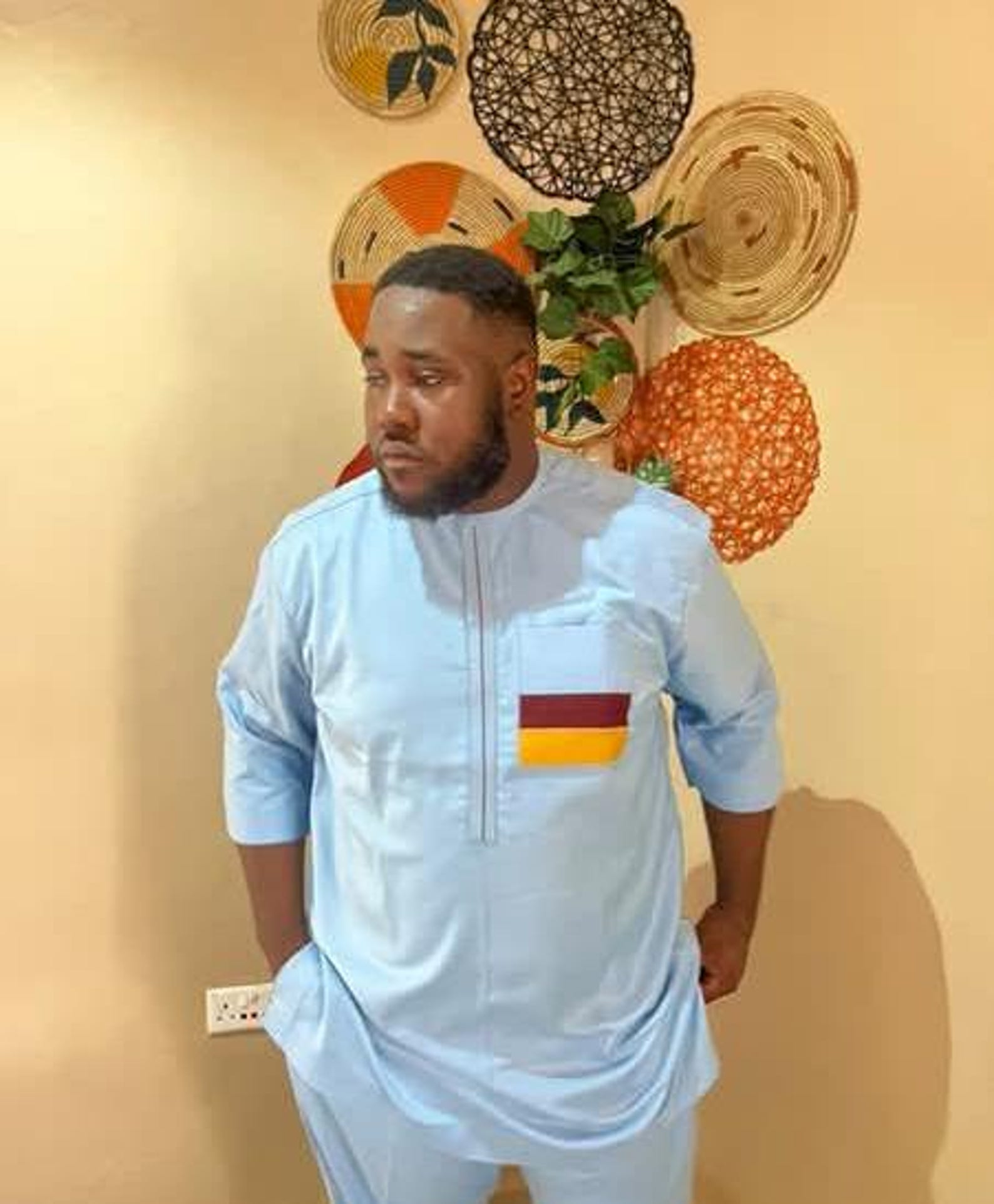 Blue Senator Suit, Cooperate Men's Two Piece, African Men's Clothing ...