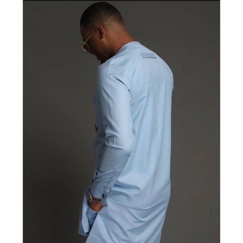 Blue Senator Suit, Cooperate Men's Two Piece, African Men's Clothing ...