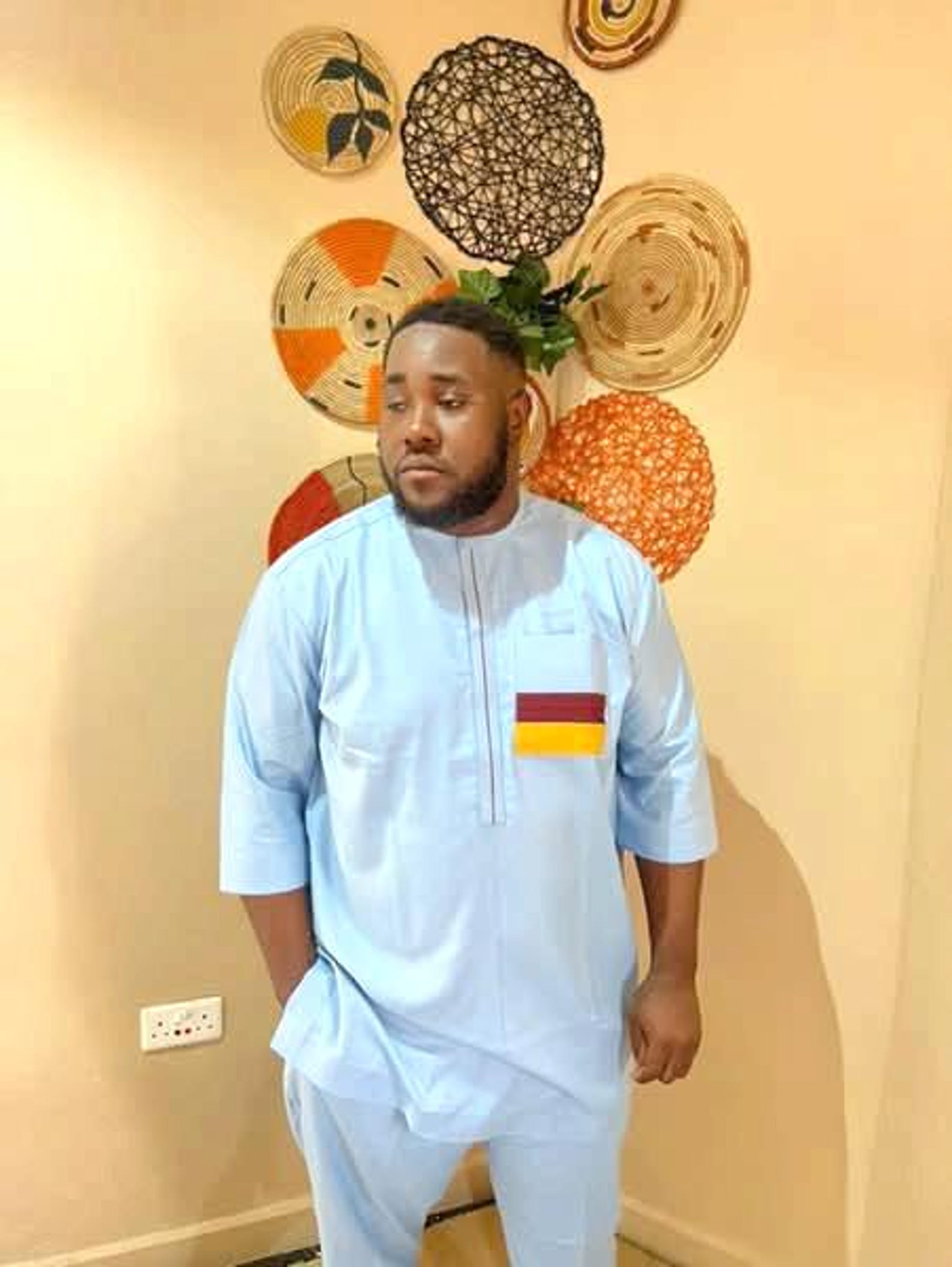 Blue Senator Suit, Cooperate Men's Two Piece, African Men's Clothing ...