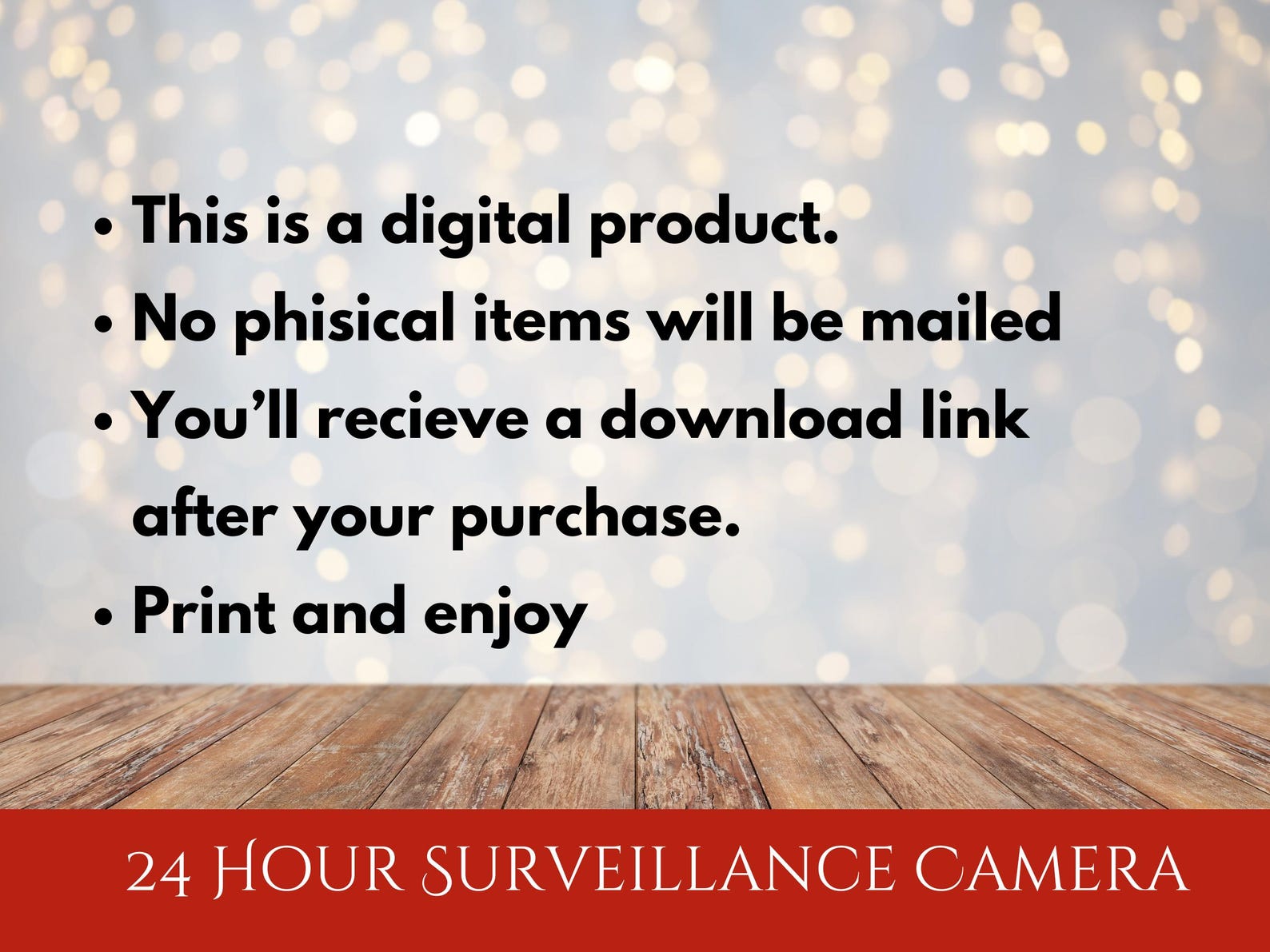 Printable Elf Camera, Elf Cam, Grinch Camera, Santa Cam, 24 Hour ...